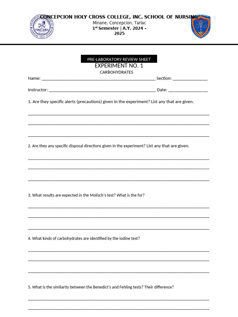 BIOCHEM_LAB_EXPERIMENT_1 | PDF