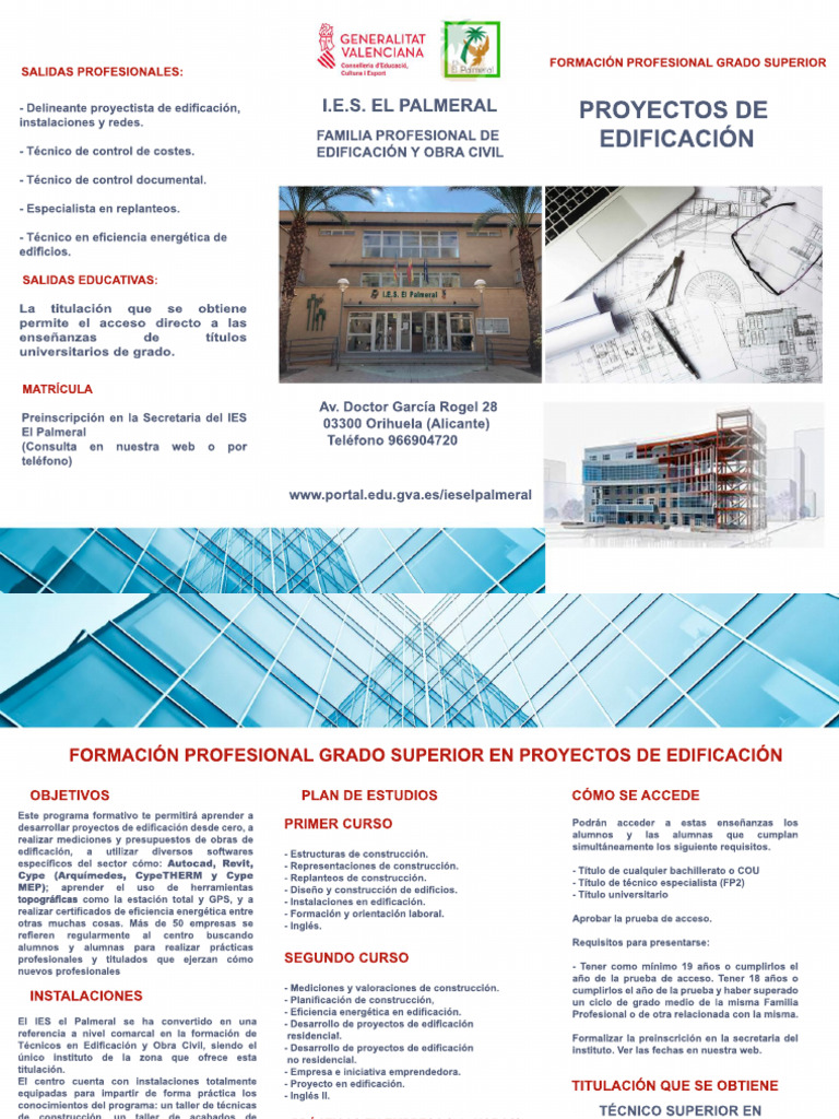 Grado Superior Triptico 2022 | PDF