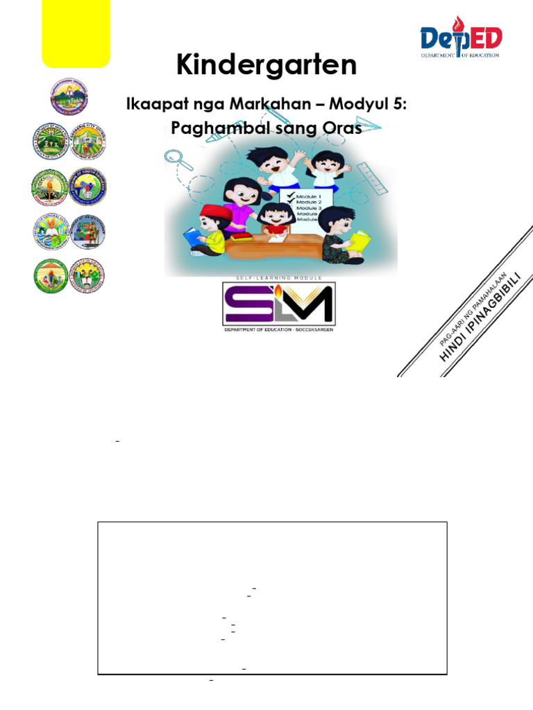 q4 Kinder Slm 5 Hiligaynon Final | PDF