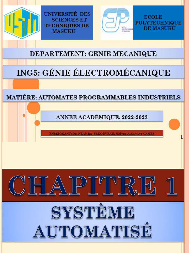 Api-Em5 - Chapitre-1-2022-2023 | PDF