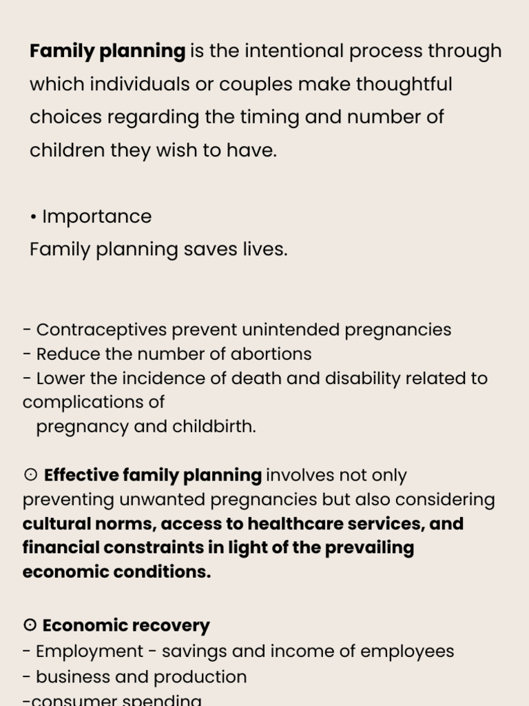 Script For Family Planning | PDF