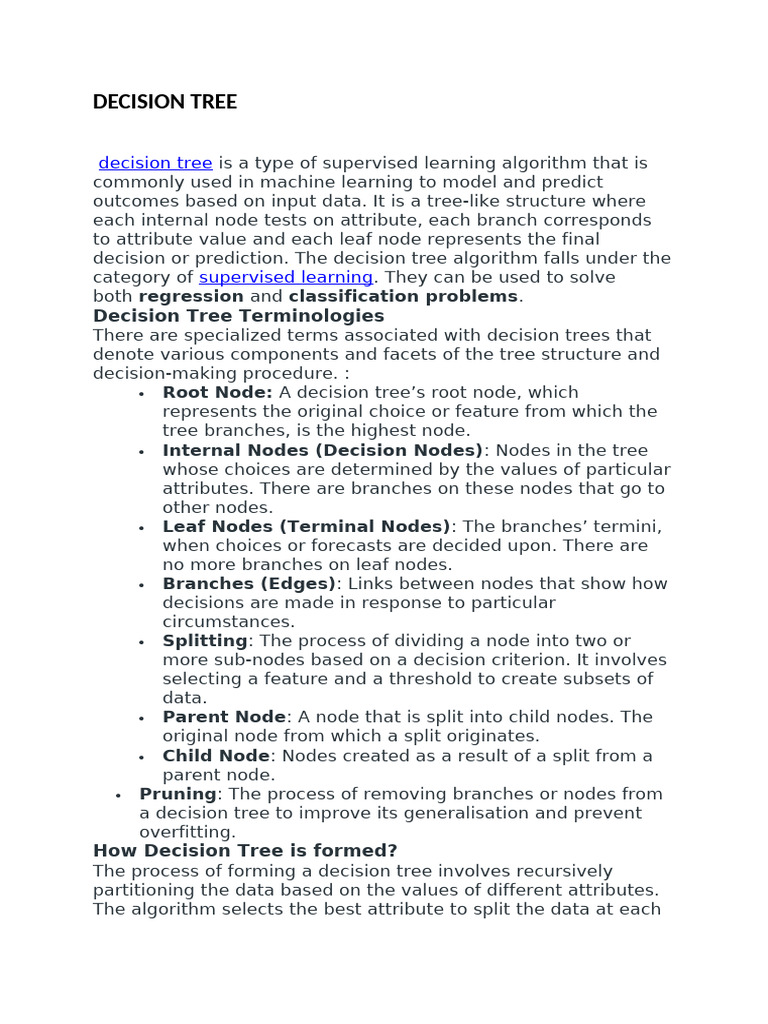 Decision Tree | PDF