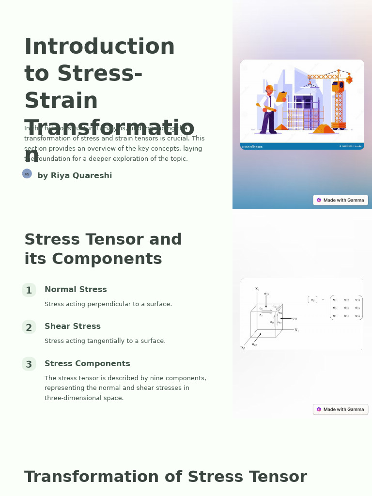 Introduction To Stress Strain Transformation | PDF