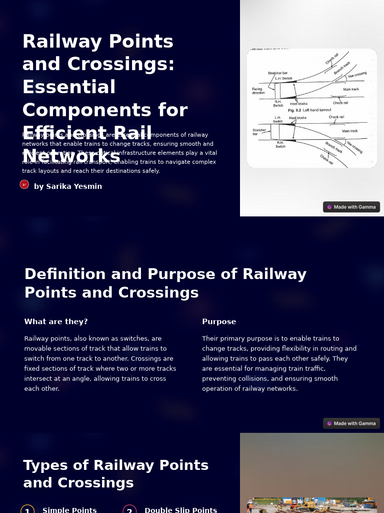 Railway Points and Crossings Essential Components For Efficient Rail ...