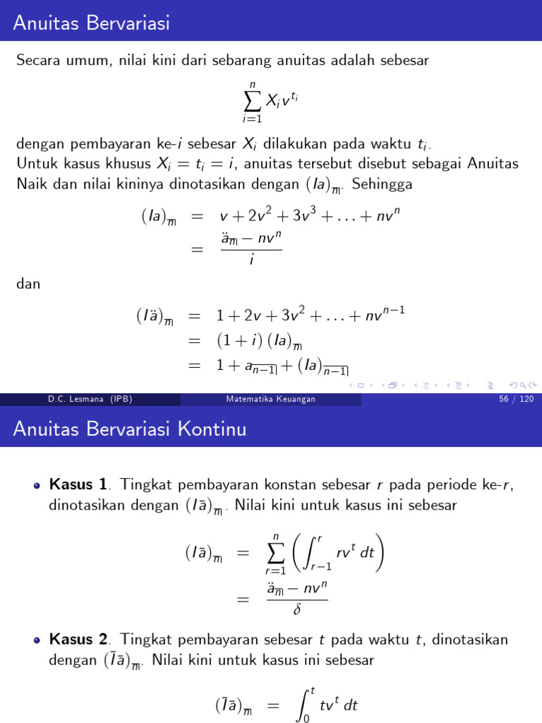 Increasing Annuity | PDF