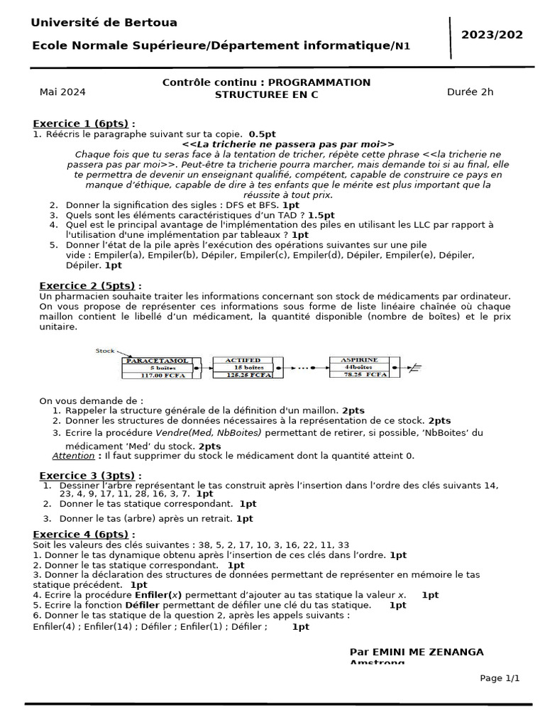 Exercice 1 | PDF