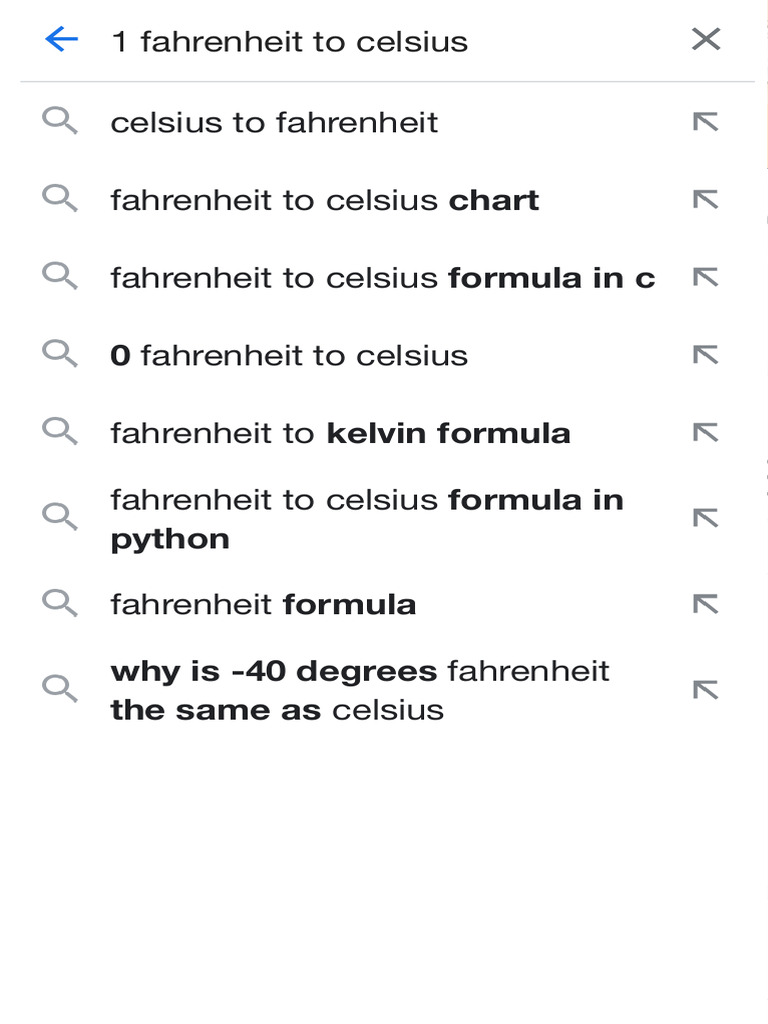 1 Fahrenheit To Celsius - Google Search | PDF