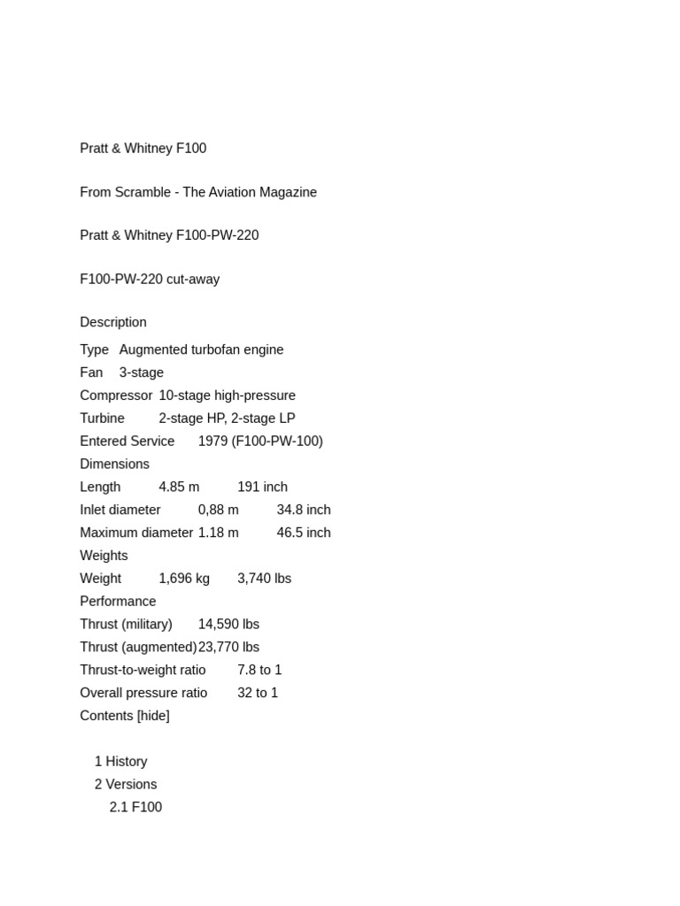 F100 PW 220 229 | PDF