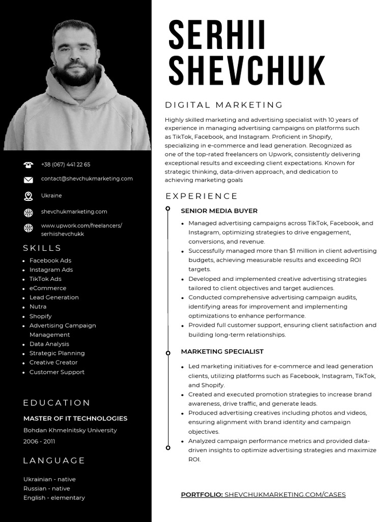 Shevchuk Serhii CV | PDF