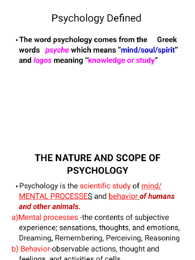 1 History of Psychology and Perspectives - Phoenix | PDF
