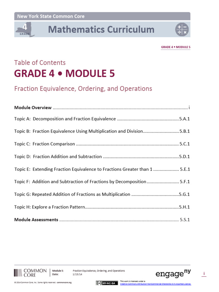 Grade 4 Math Module 5 | PDF | Subtraction | Mathematics