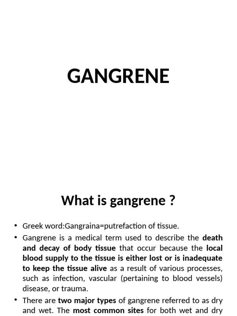 Gangrene | PDF