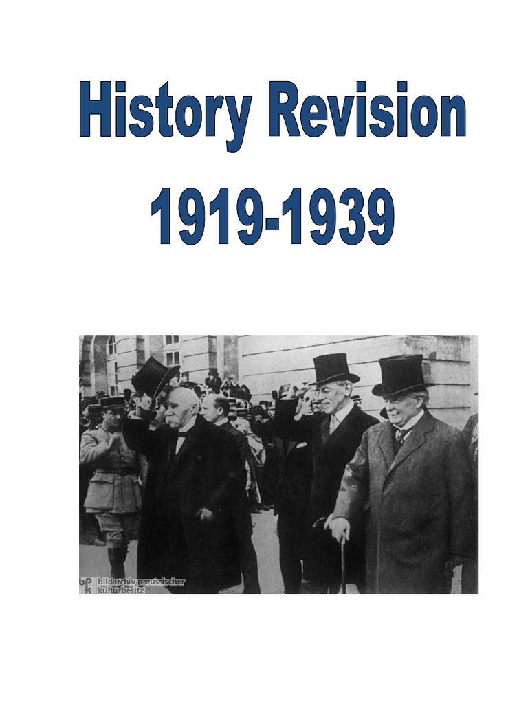 Revision Booklet 1919-1939 | PDF
