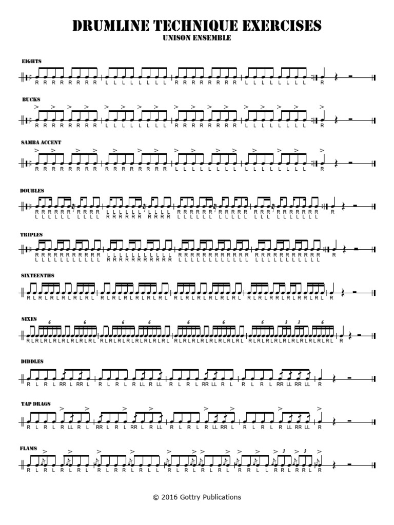 Drumline Basic Technique Packet | PDF