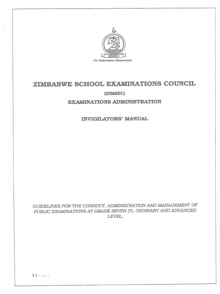 Invigilators Manual 2 | PDF