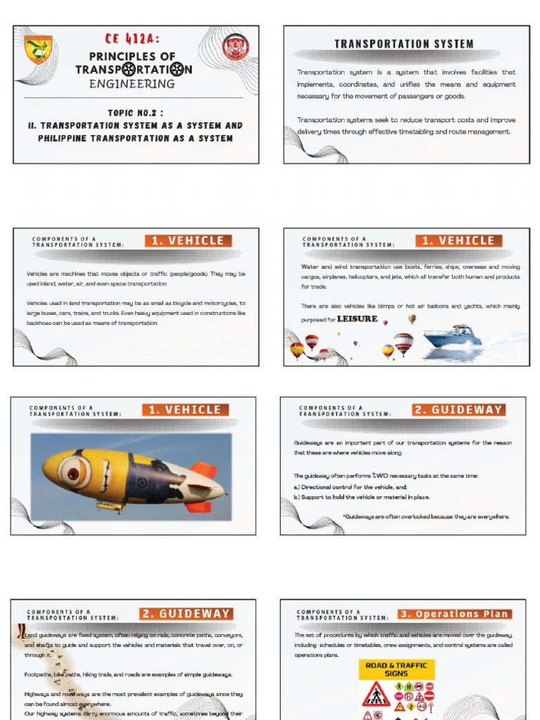 Principles of Transportation Engineering - Topic 2 | PDF