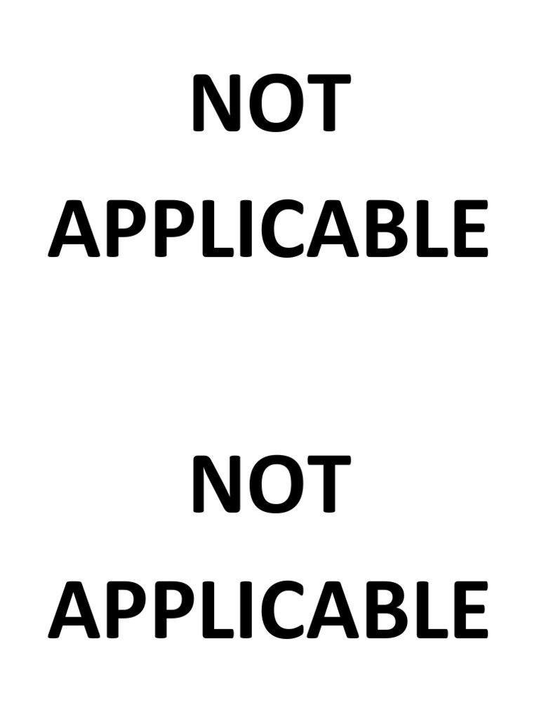 Not Applicable | PDF