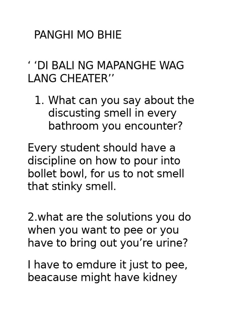 Panghi Mo Bhie | PDF