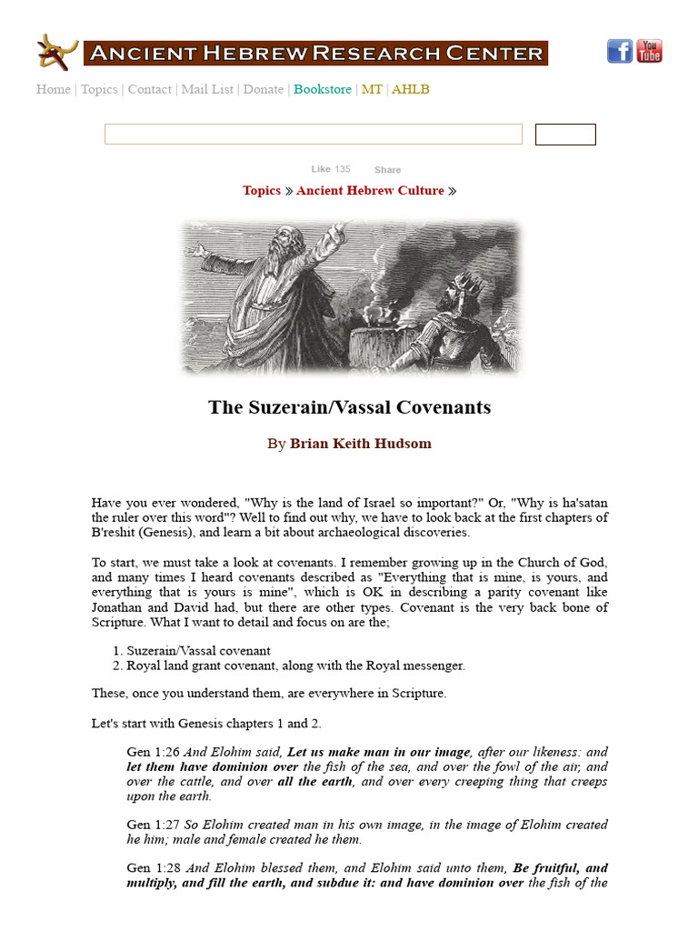 The Suzerain - Vassal Covenants - AHRC | PDF