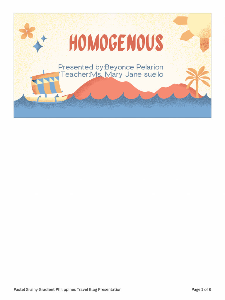 Homogenous | PDF