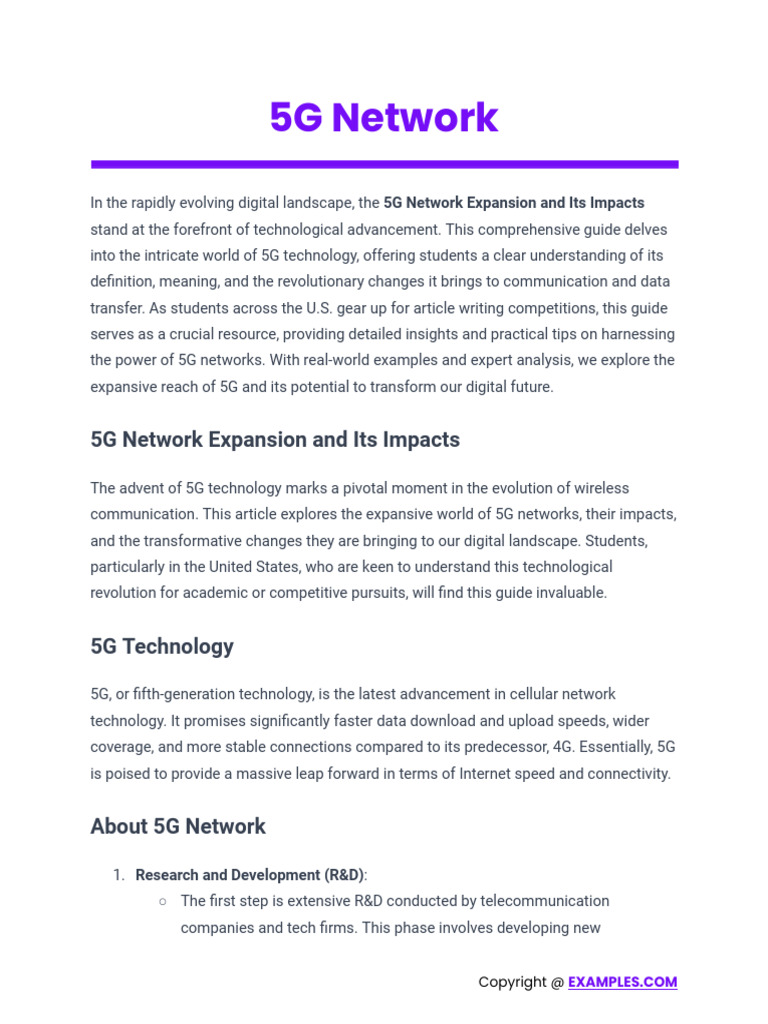 5G Network | PDF