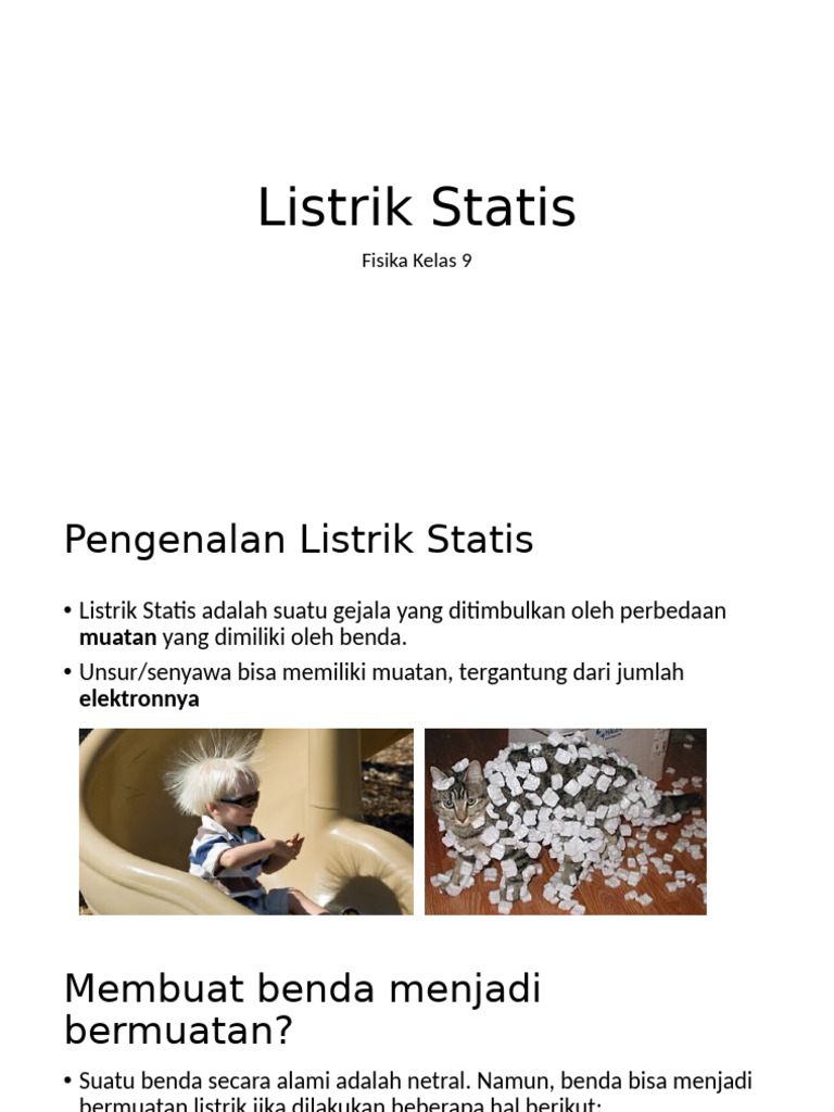 Listrik Statis | PDF