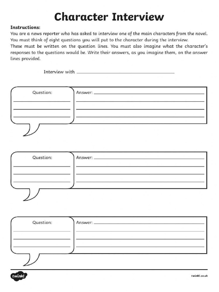 Character Interview | PDF