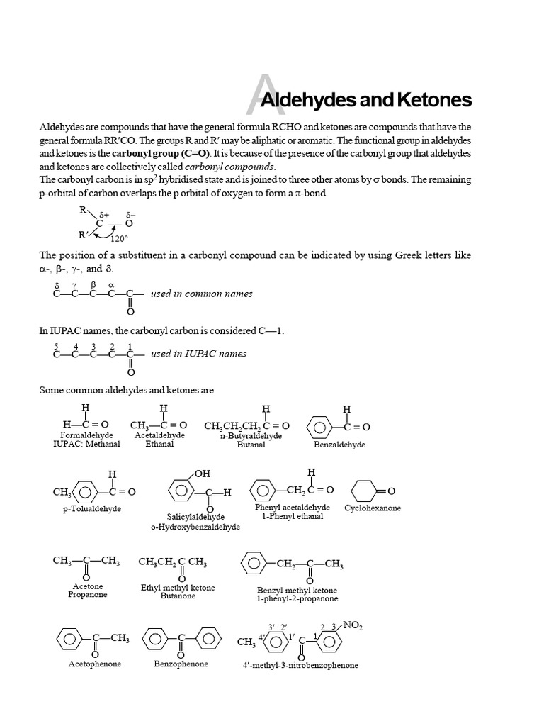 Name Reaction Aldehyde | PDF