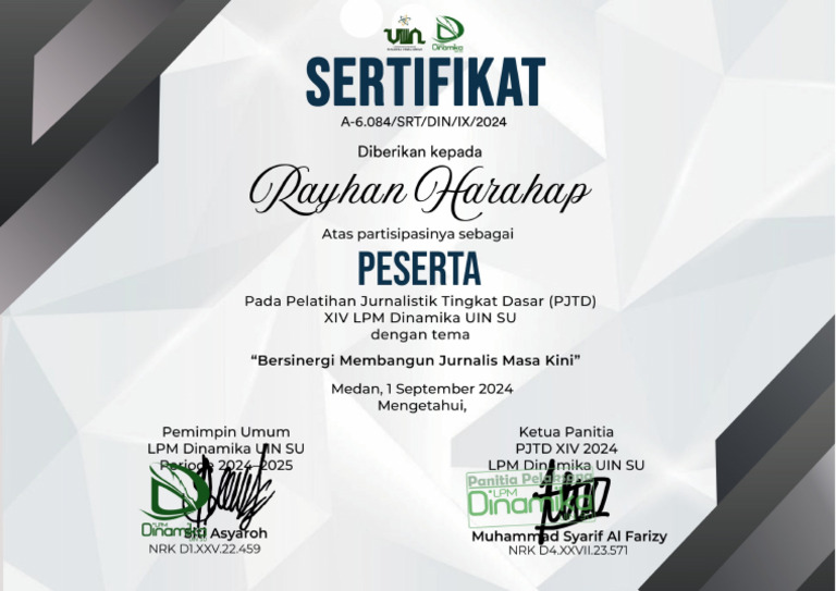 SAMBUNGAN 2 SERTIF | PDF