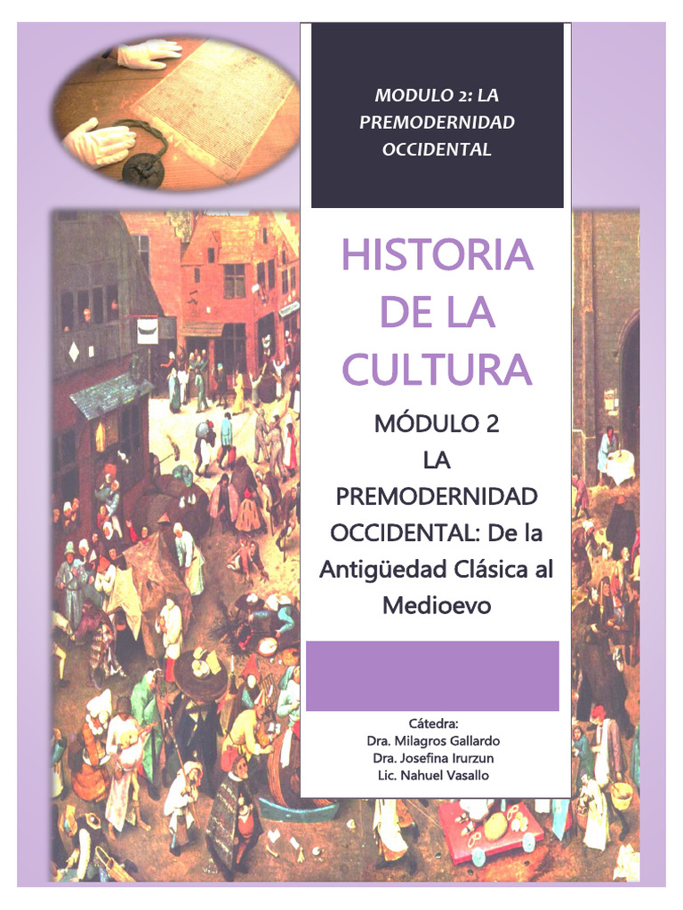 Premodernidad Occidental: Cultura y Legado | PDF | Filosofía griega ...