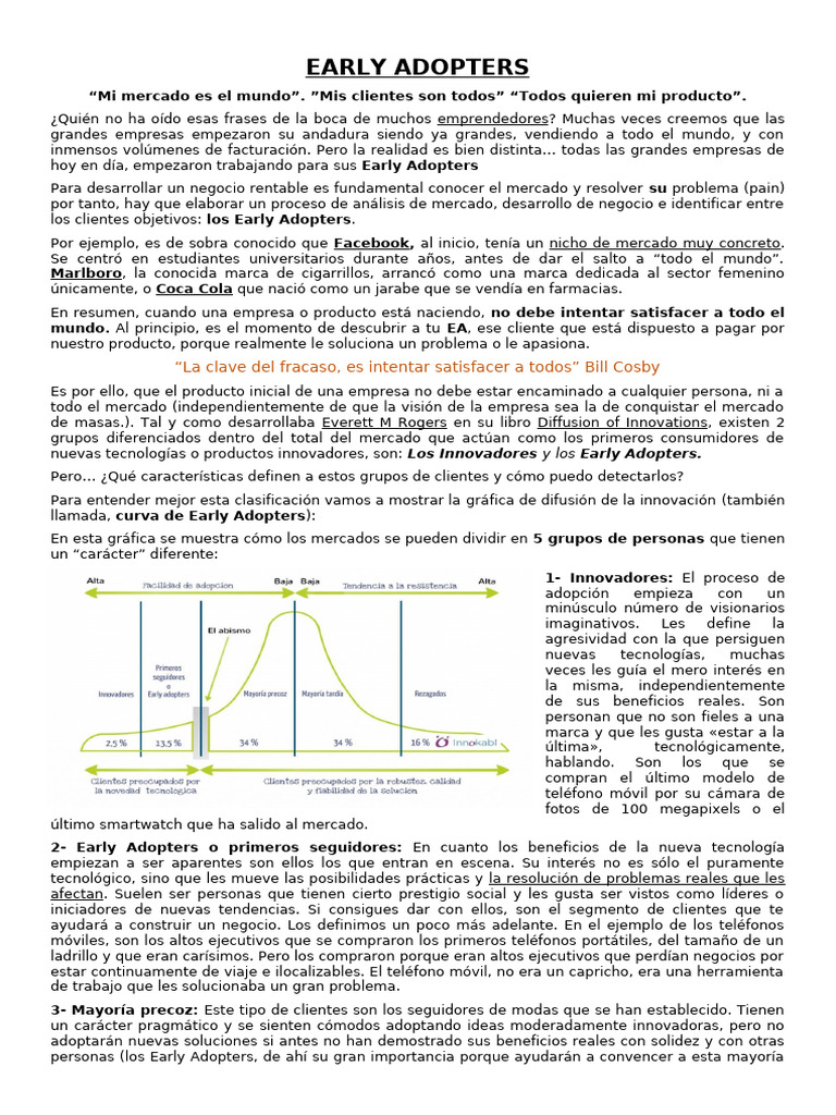 Early Adopters | PDF