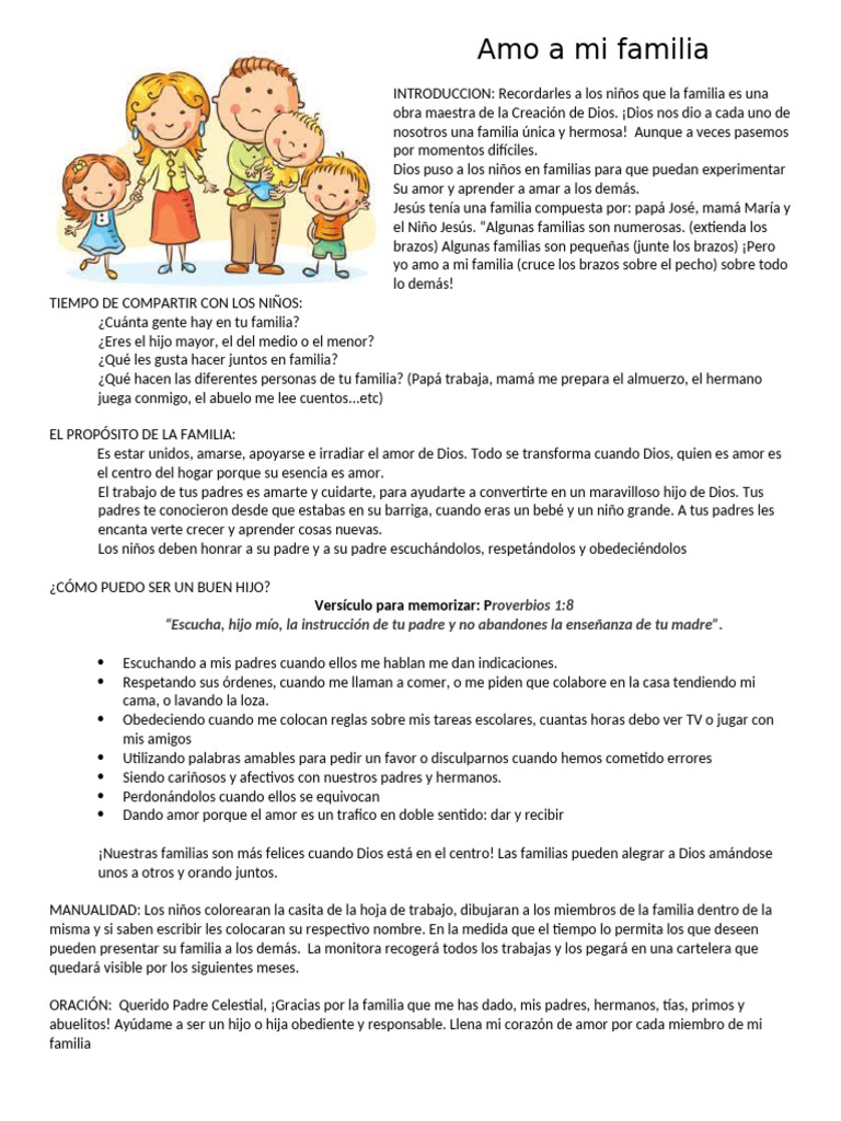 Amo A Mi Familia | PDF