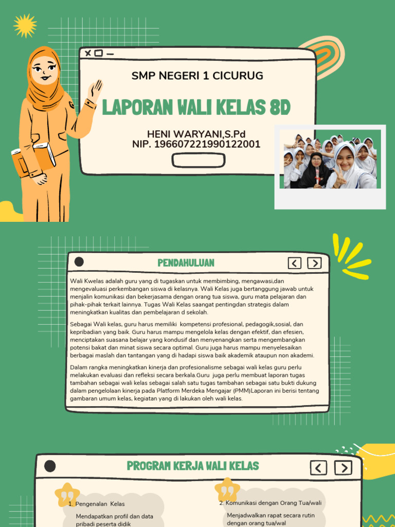 Laporan Wali Kelas Bu Heni | PDF