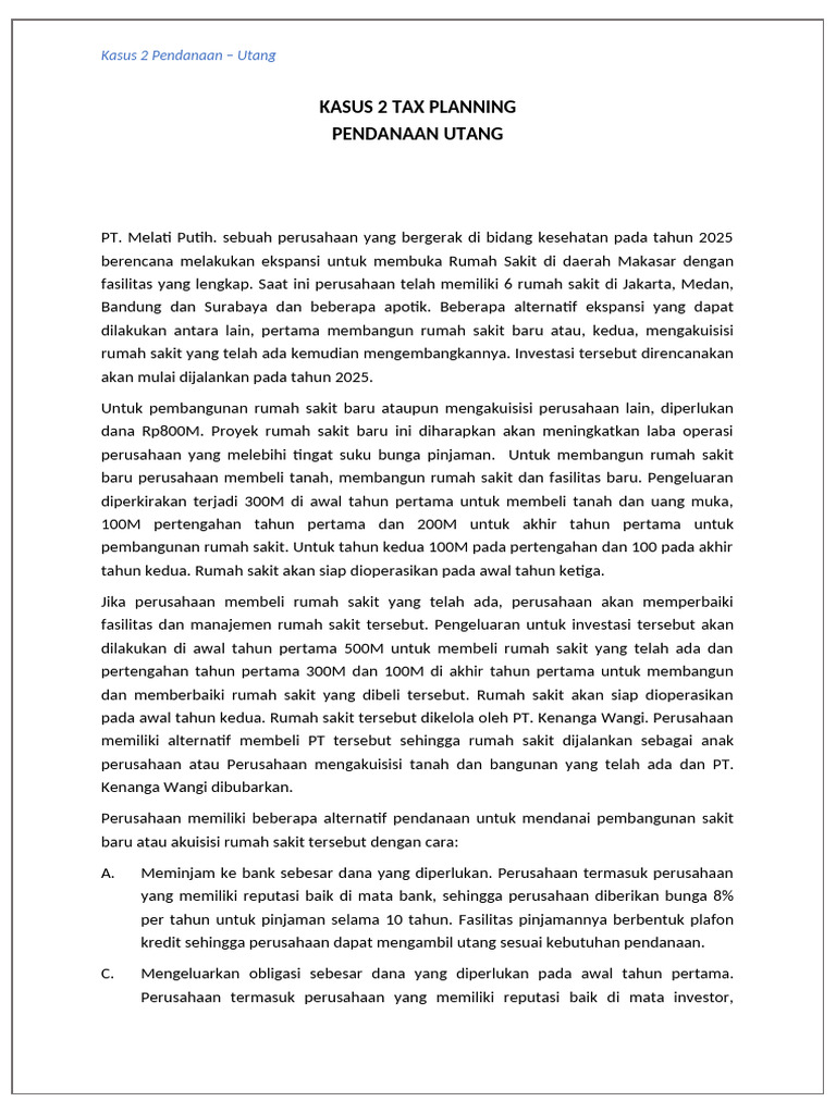 KASUS MP2 - 2024 - Kelompok | PDF