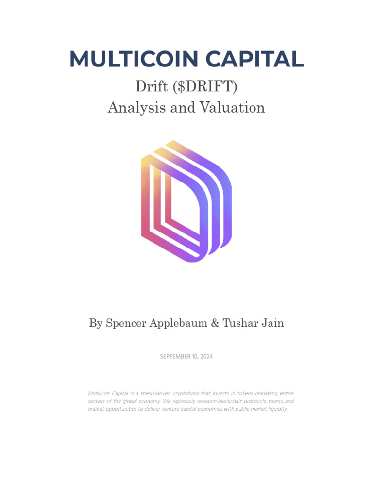 Drift DRIFT Analysis and Valuation | PDF