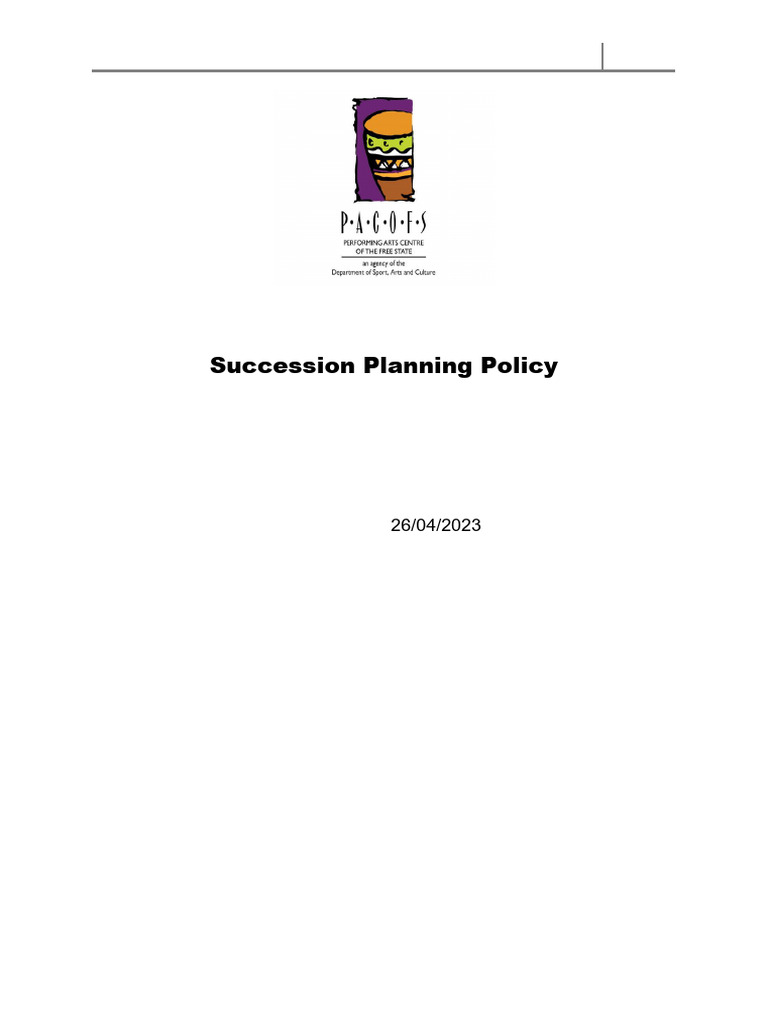 Final Draft of Succession Planning Policy - Signed | PDF