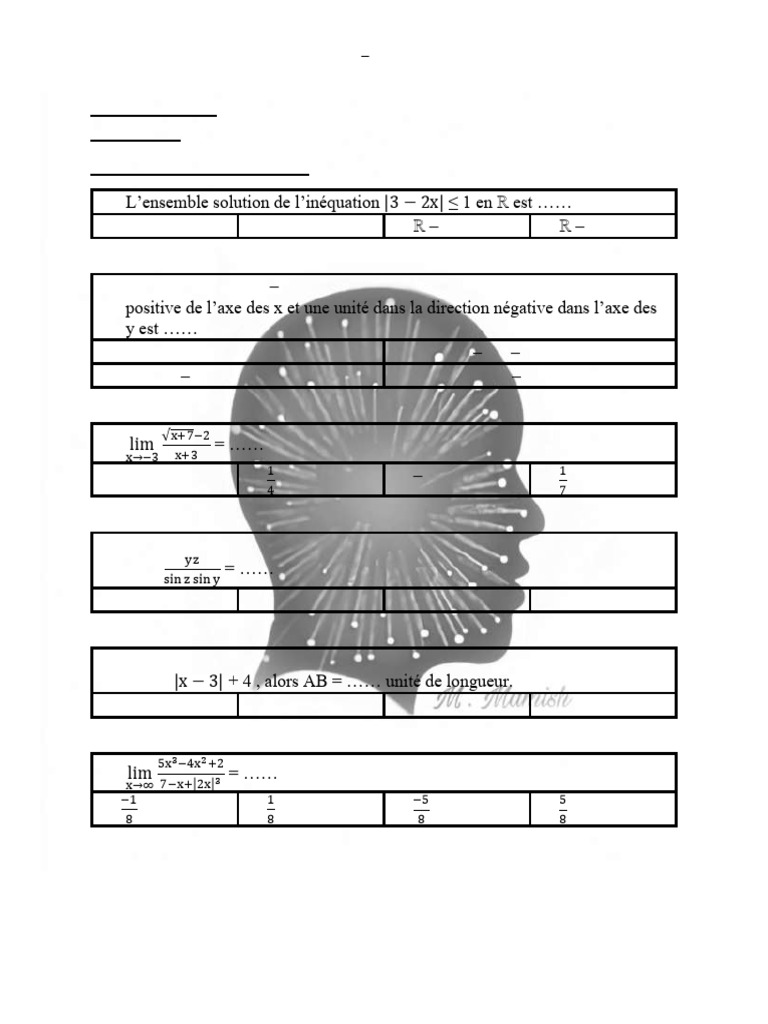 Révision Finale, Modele 2 | PDF