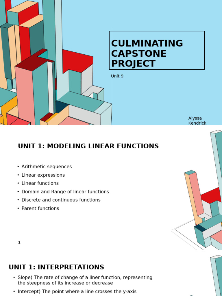 Culminating Capstone Project: Unit 9 | PDF