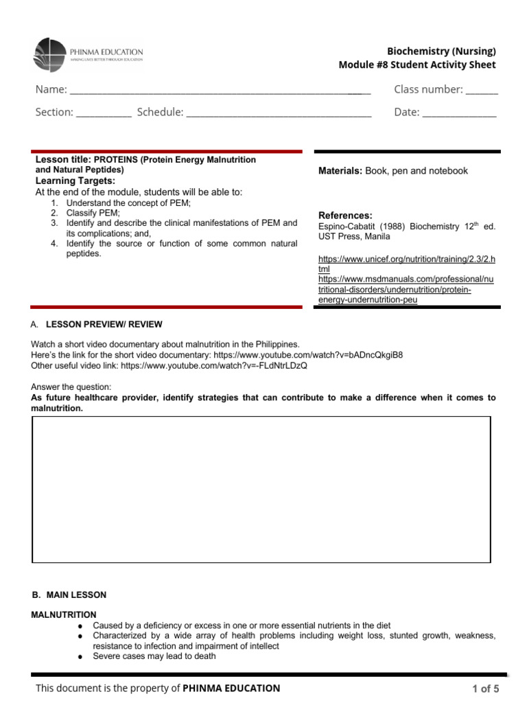 Bio 024 - Session 8 Sas Nursing (New Format) | PDF