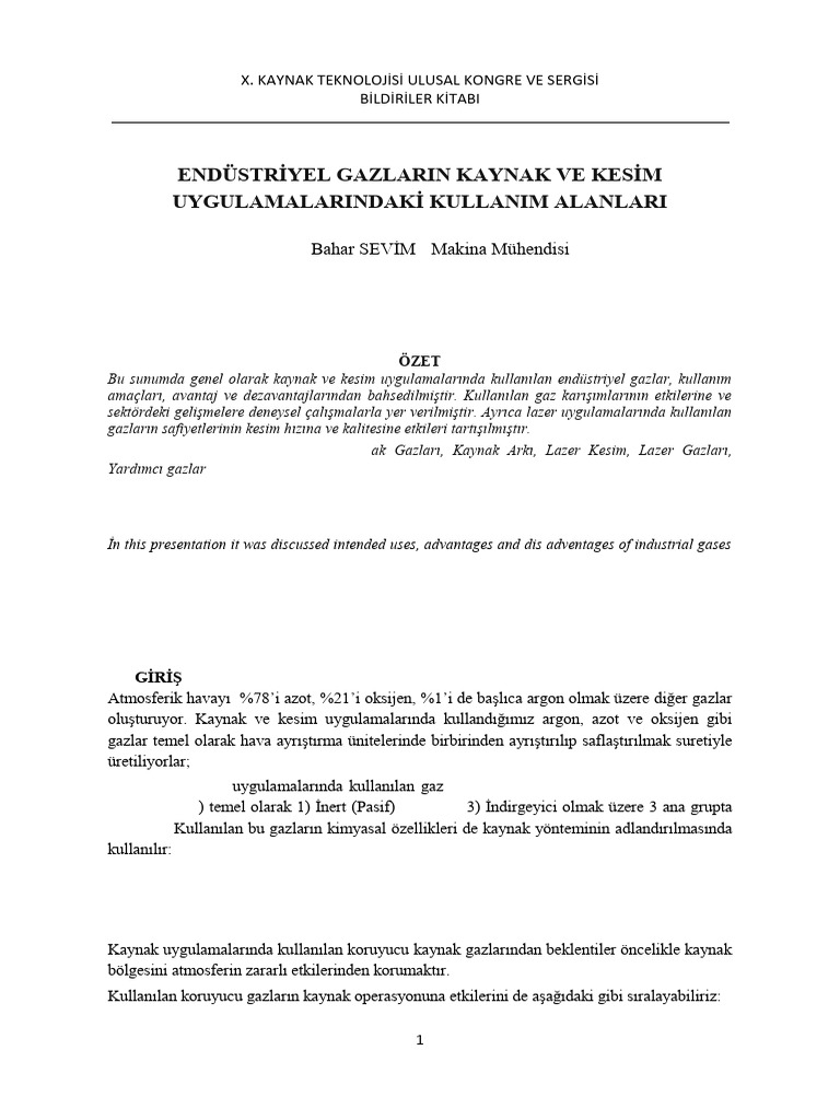 Gazlar Makale | PDF