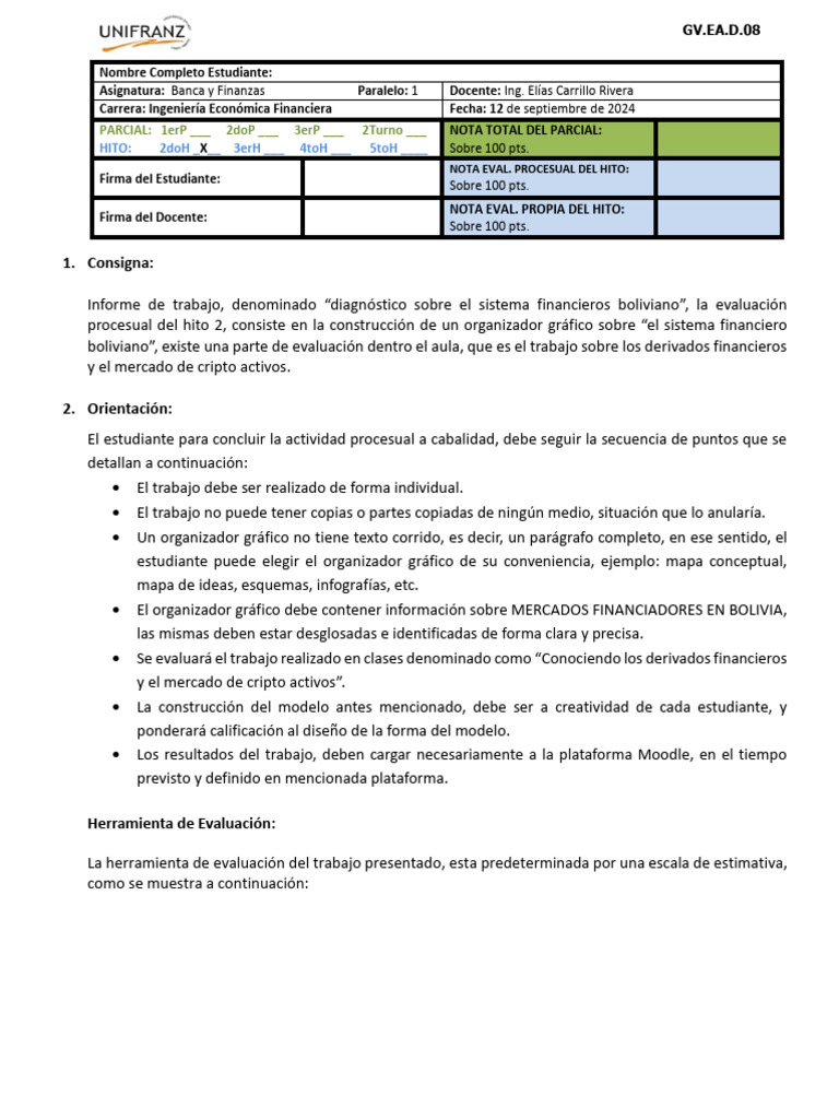 Formato Encabezado Hito 2 PRO | PDF