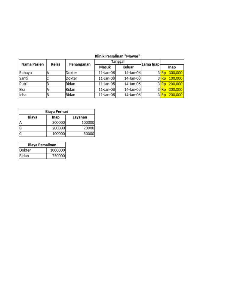 Rumus Dasar Excel (Astra Gowa Soal Test Excel Ori) | PDF