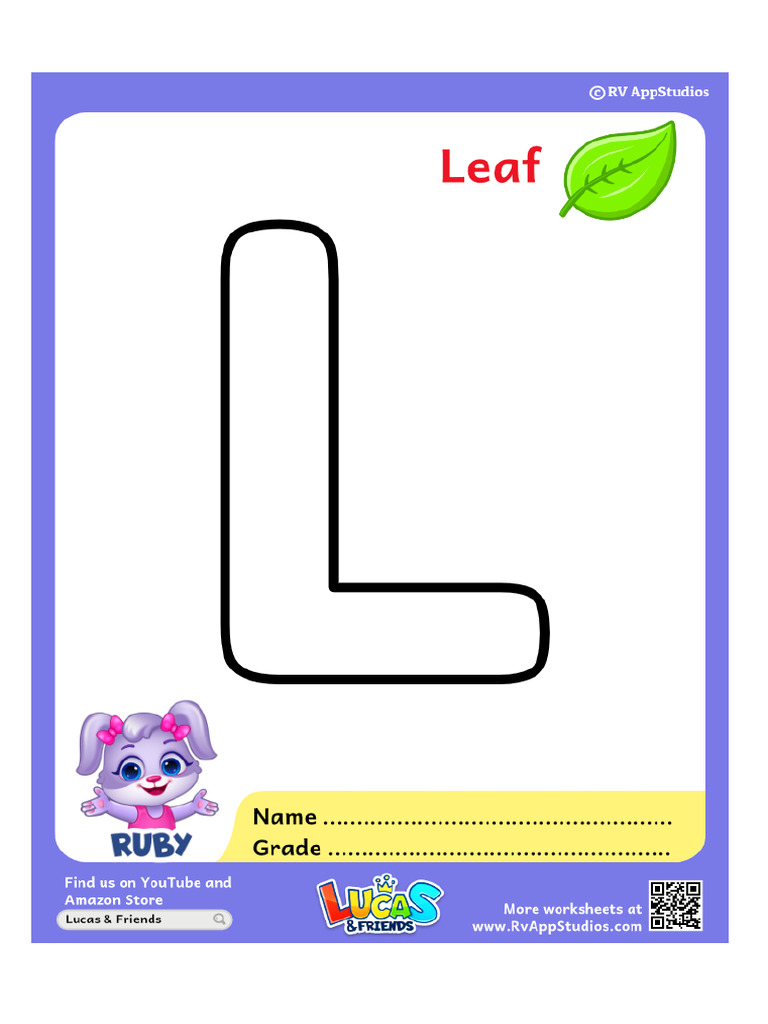 332 Free Printable Worksheets For Kids Letter L Coloring Pages | PDF