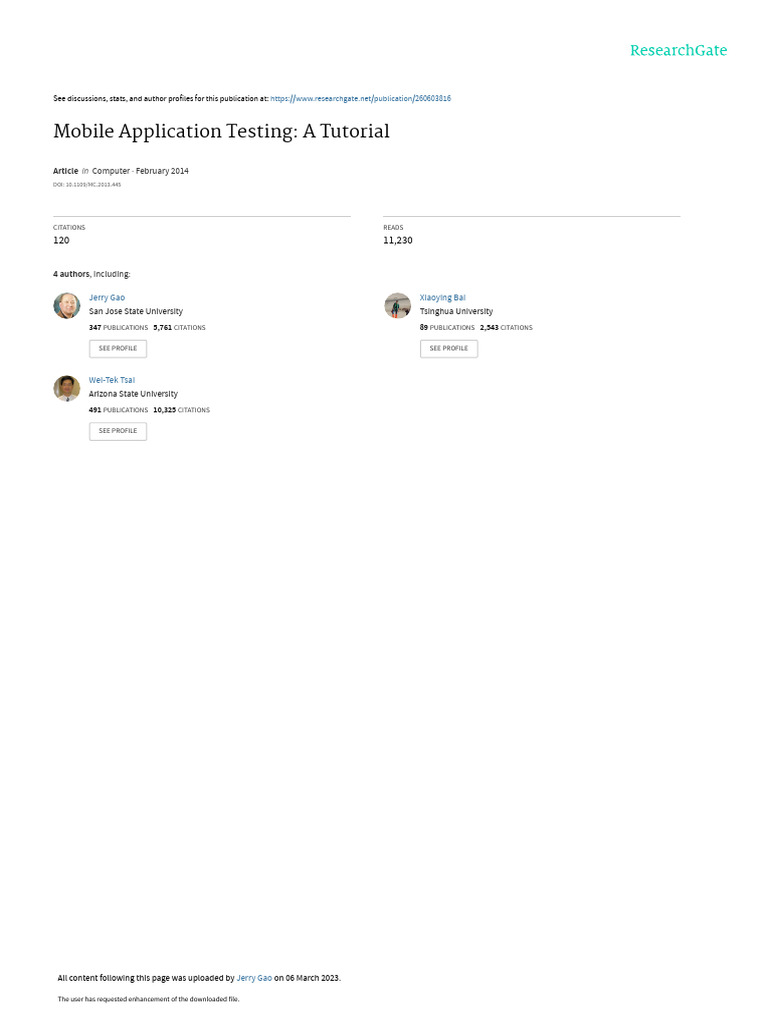 Mobile App Testing A Tutorial Pdf