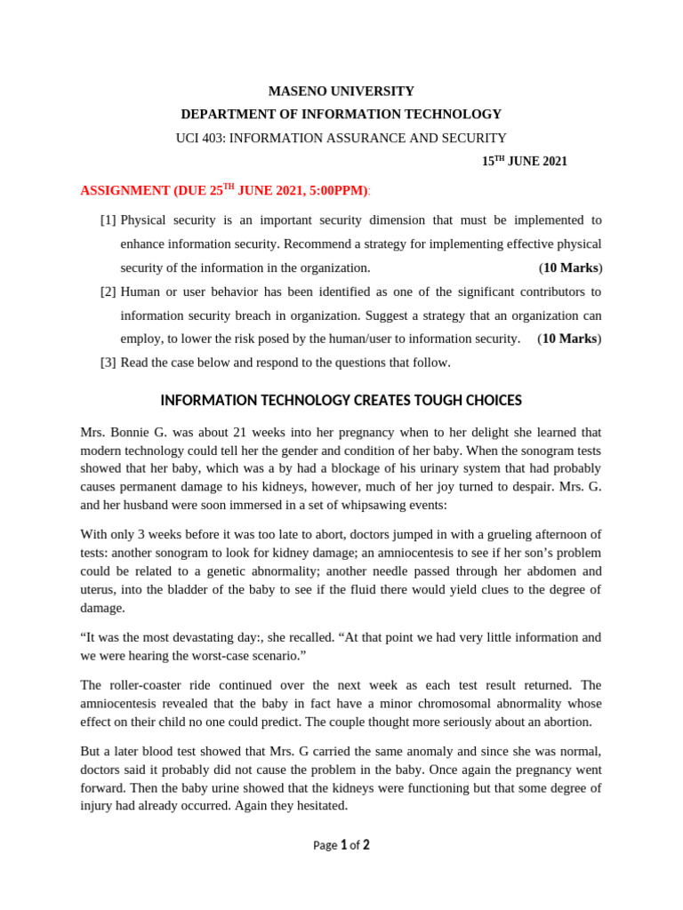 Uci 403 - Assignment | PDF