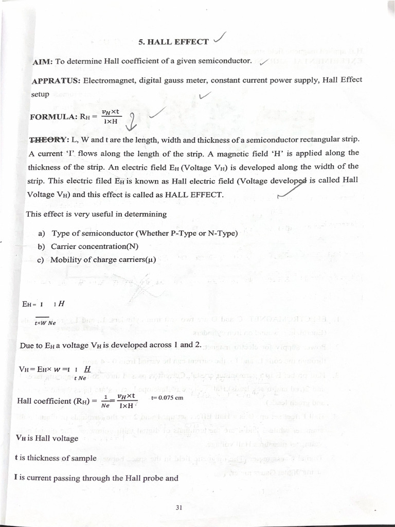 HALL EFFECT Text | PDF