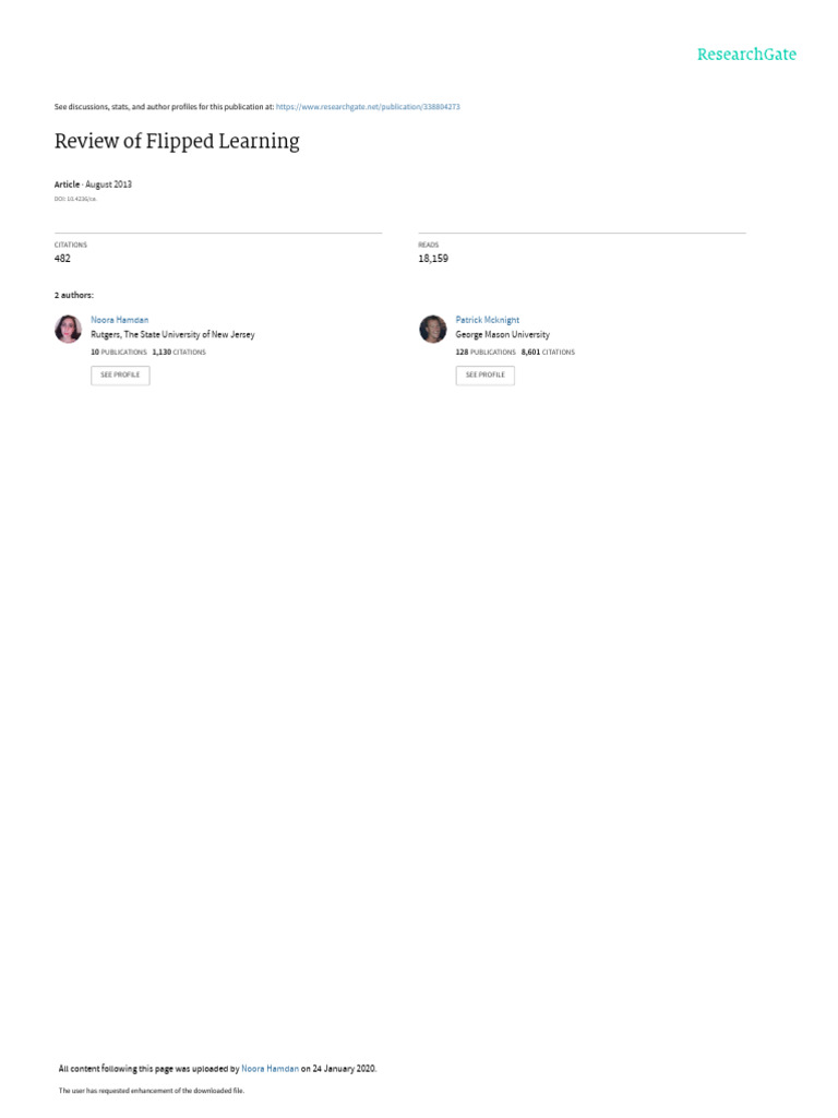 LitReview FlippedLearning | PDF