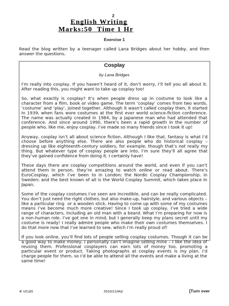 English Writing | PDF