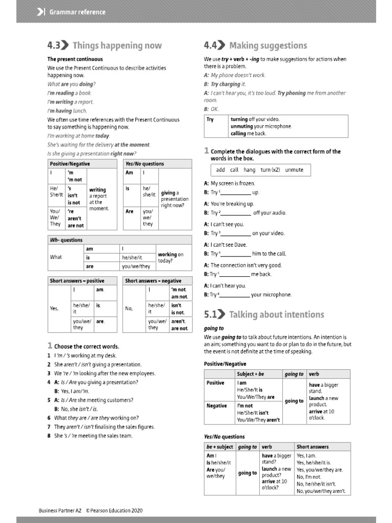 Grammar Review Unit 5-8 | PDF