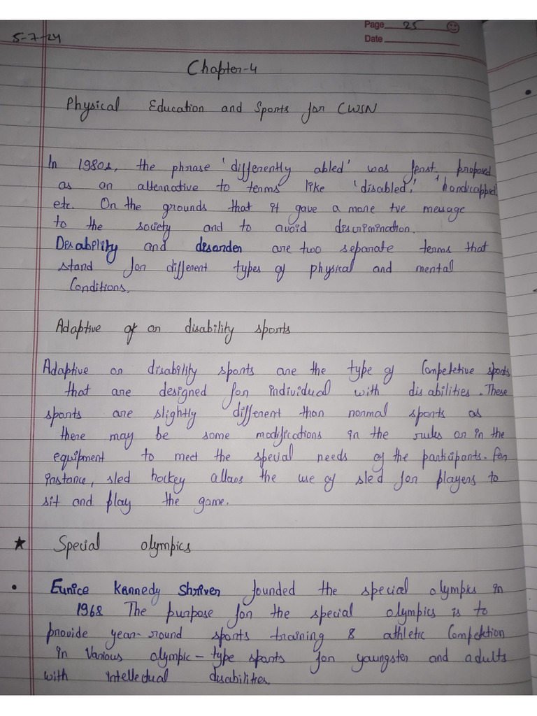 Physical Education and Sports For CWSN | PDF